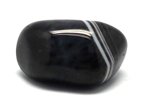 Agate noire, Pierre de protection – Lazuli – Creatrice de bijoux